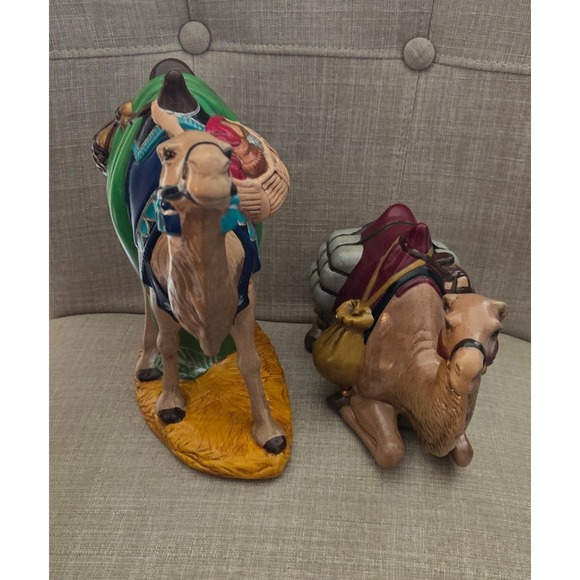 Accents | Local Artist Hand Painted Vintage 1979 Nativity Camels 9x9 ...